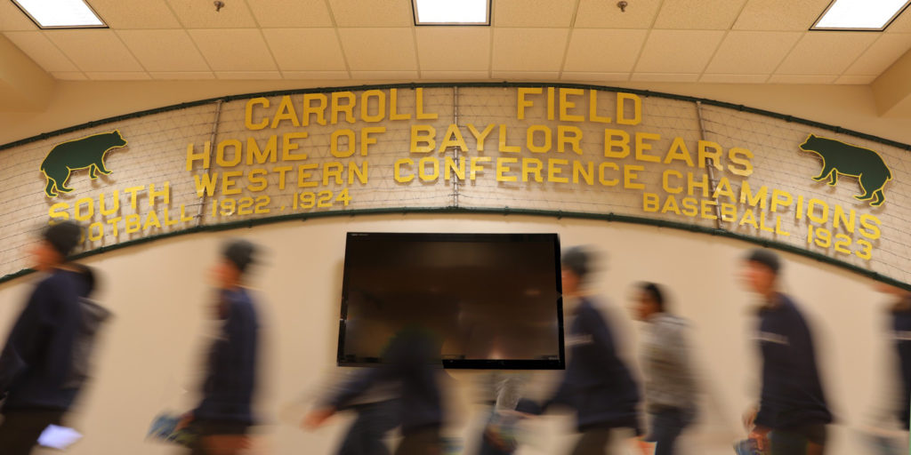 BaylorProud » The story behind the Carroll Field sign in the Baylor SUB